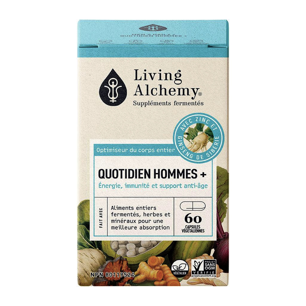 Quotidien Hommes Plus - Living Alchemy - 60 capsules – ikigai-sante